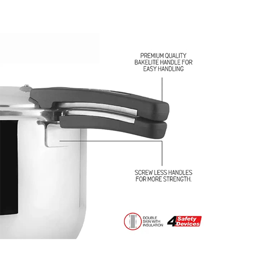 Alpha 7-Liter Stainless Steel Pressure Cooker – Fast-Cooking Induction ...