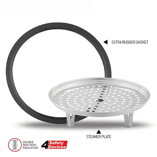 Alpha 7-Liter Stainless Steel Pressure Cooker – Fast-Cooking Induction ...